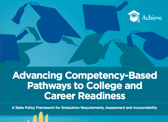 Achieve Releases State Framework For Competency-Based Education ...