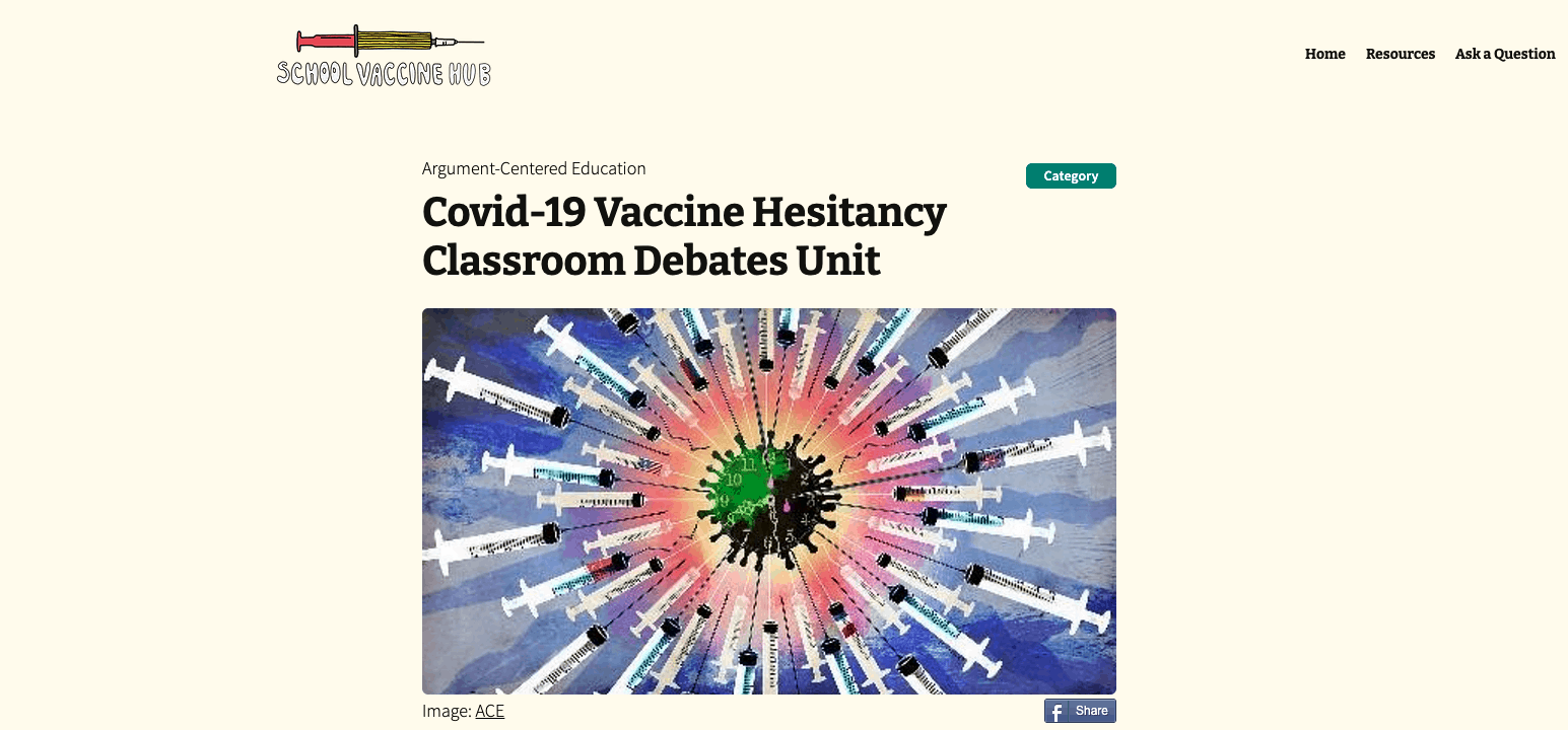 School Vaccine Hub Publishes Curricular Resources for Teachers to Help ...